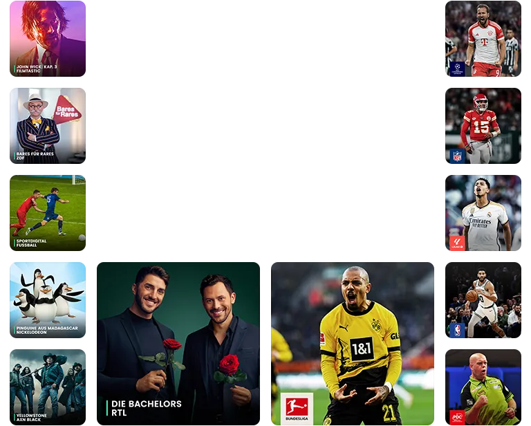 Live Fernsehen & DAZN in einem Paket - waipu.tv