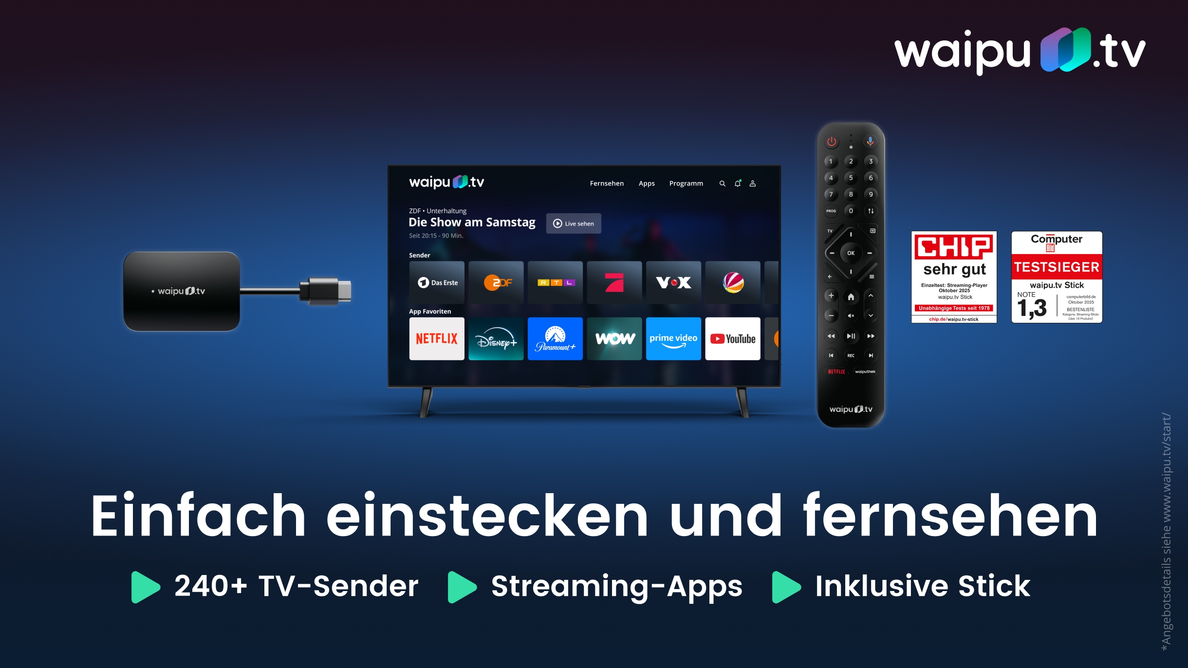 waipu.tv startet neuen Kanal: „Pastewka“ rund um die Uhr