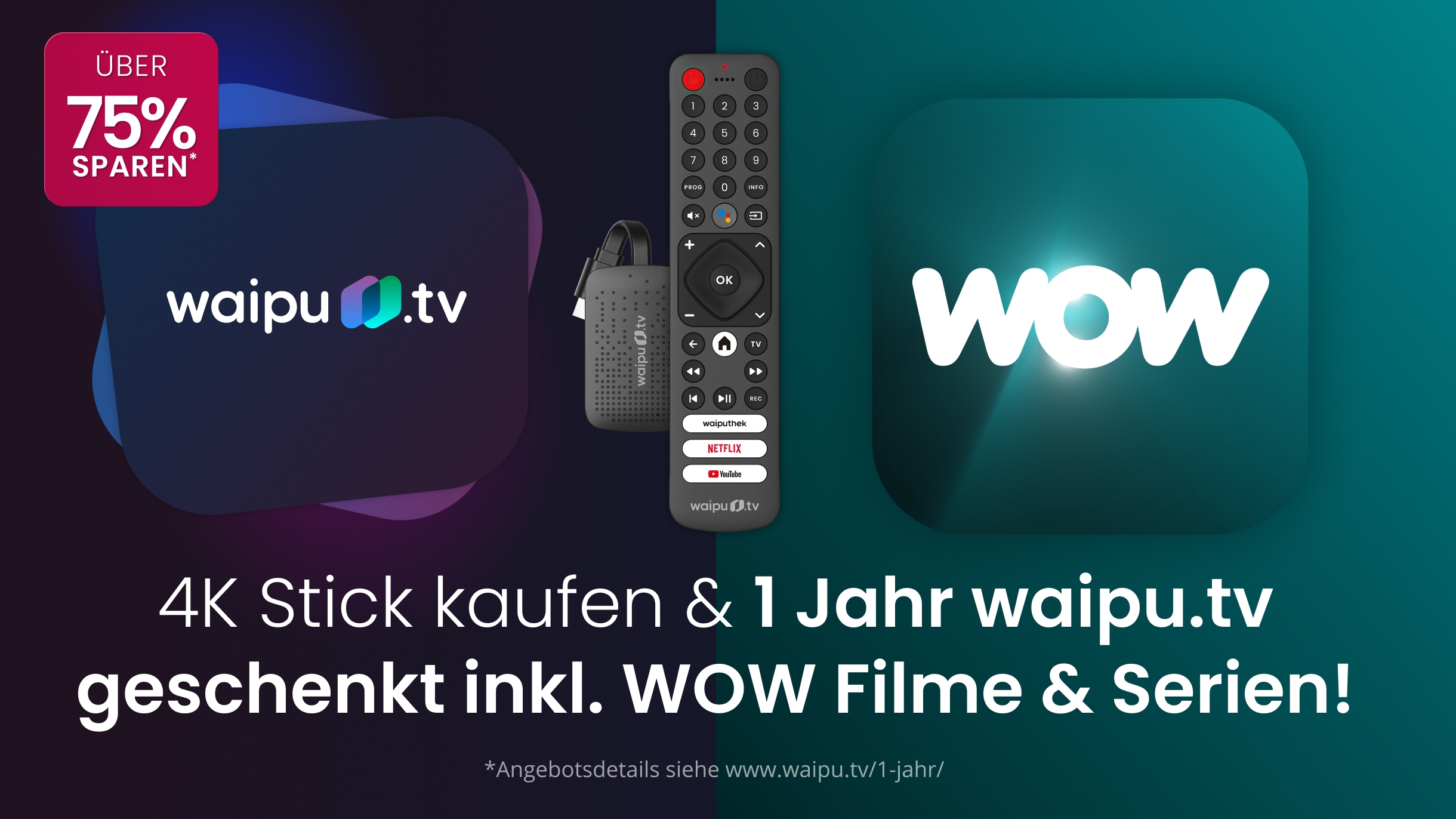 waipu.tv – neues Vorteilspaket mit dauerhaft günstigem Preis